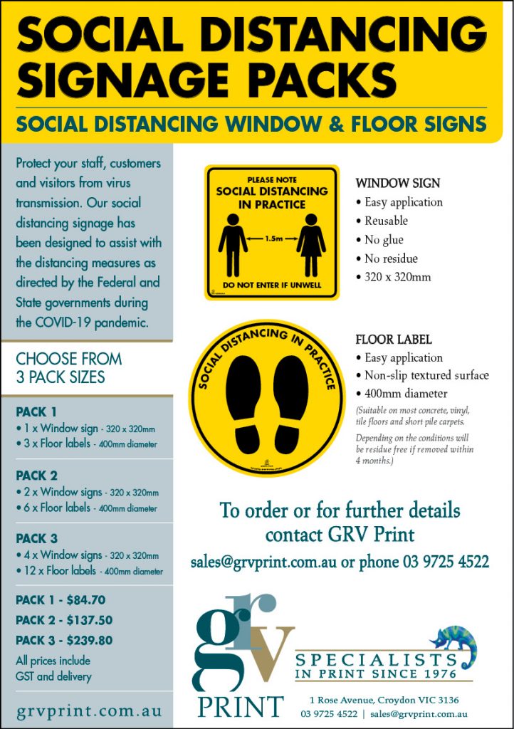 Social Distancing Signage Sticker Packs – BBP Connect